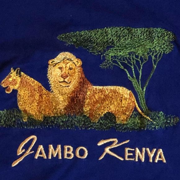 Reclaimed Vintage | Shirts | Vintage Jambo Kenya Embroidered Tee Size Sm Mens | Poshmark